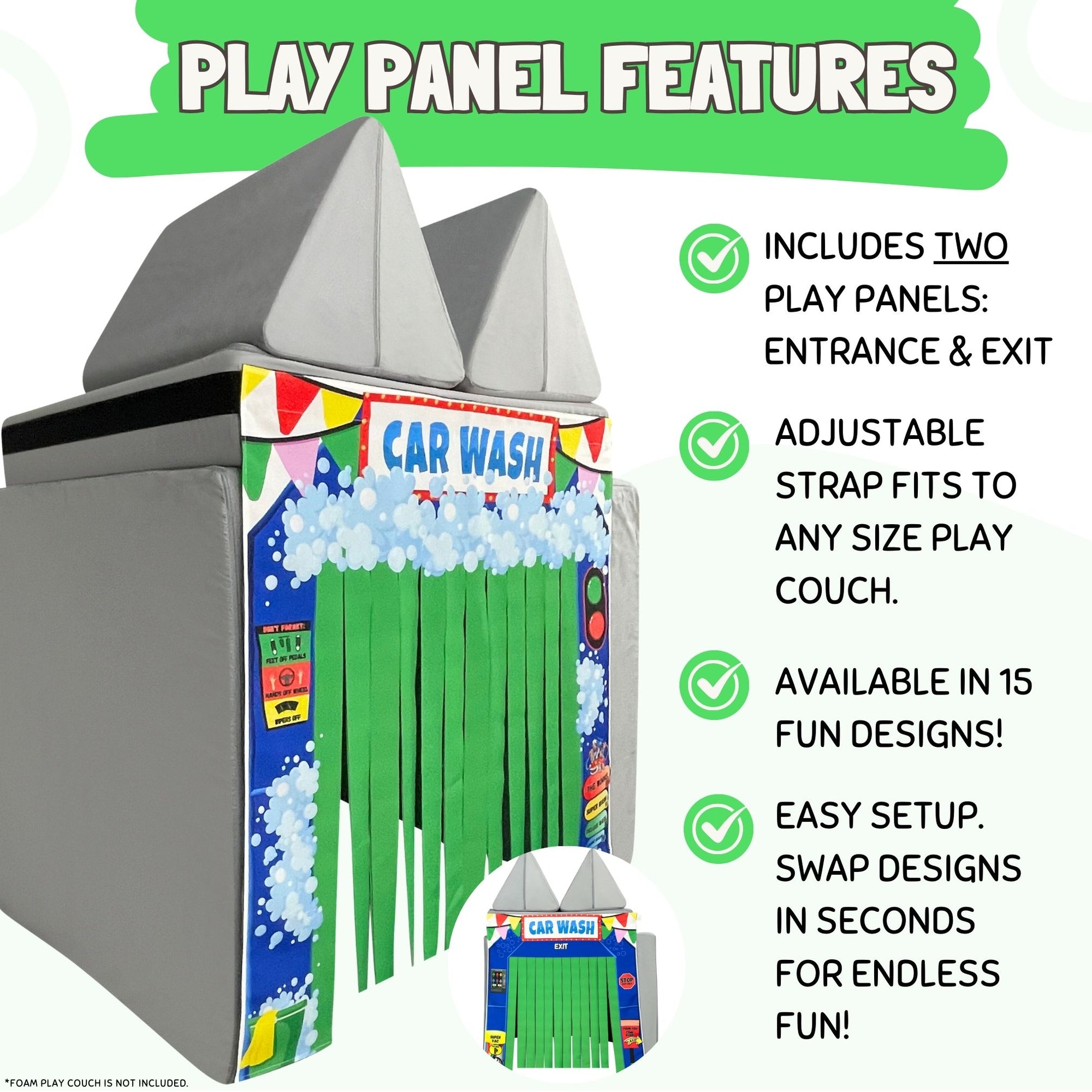 Car Wash Play Panel | CouchSwag – Couch Swag